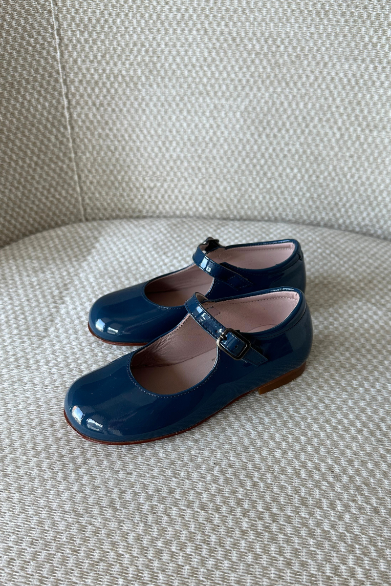 LMDI leather shoes dark blue | NIKKU